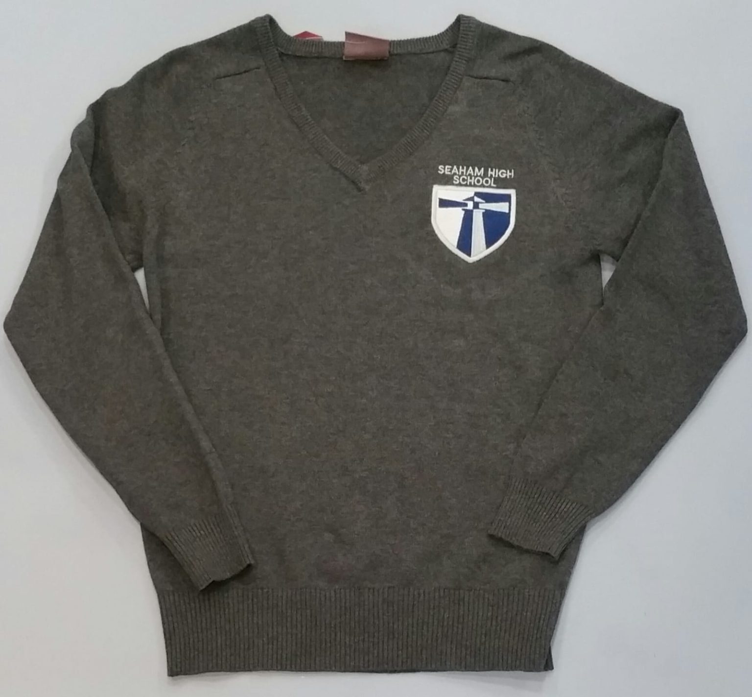 Unisex Charcoal Grey V-neck Pullover – JD Schoolwear