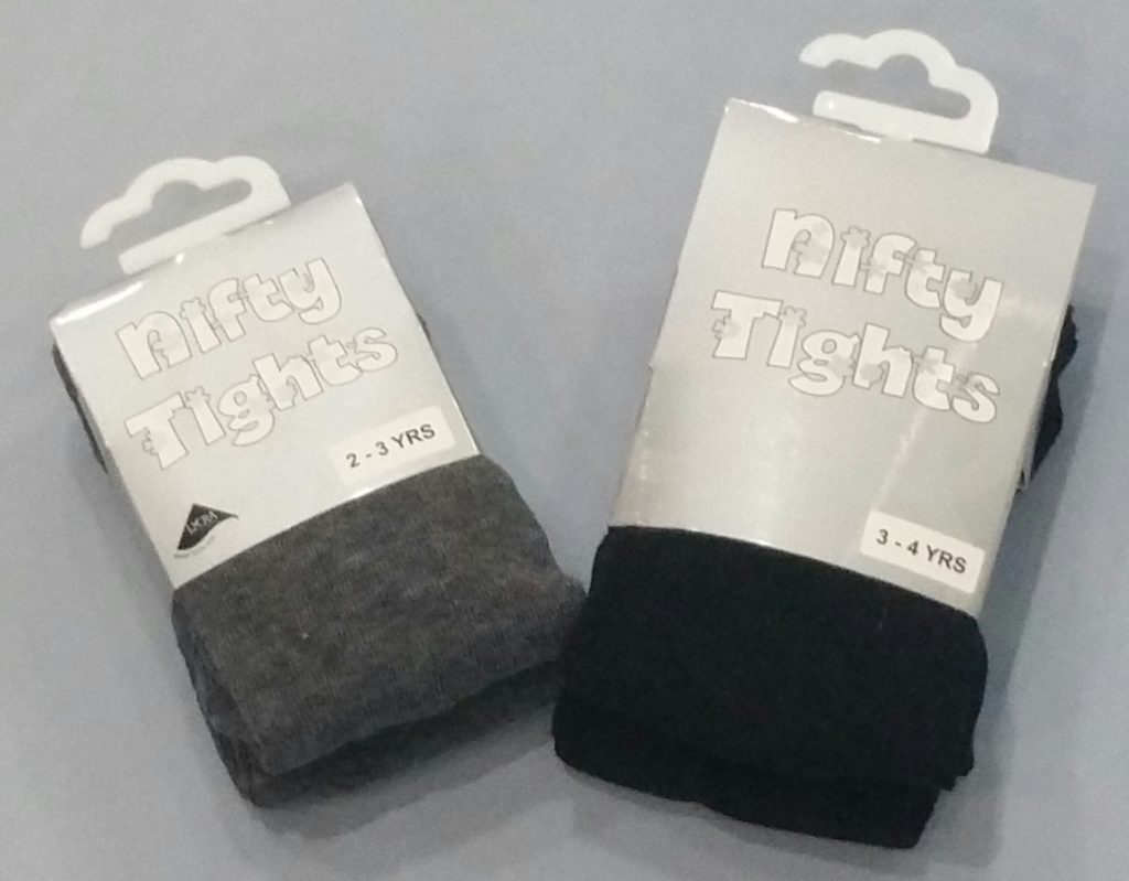 GIRLS Black/Grey Tights – JD Schoolwear